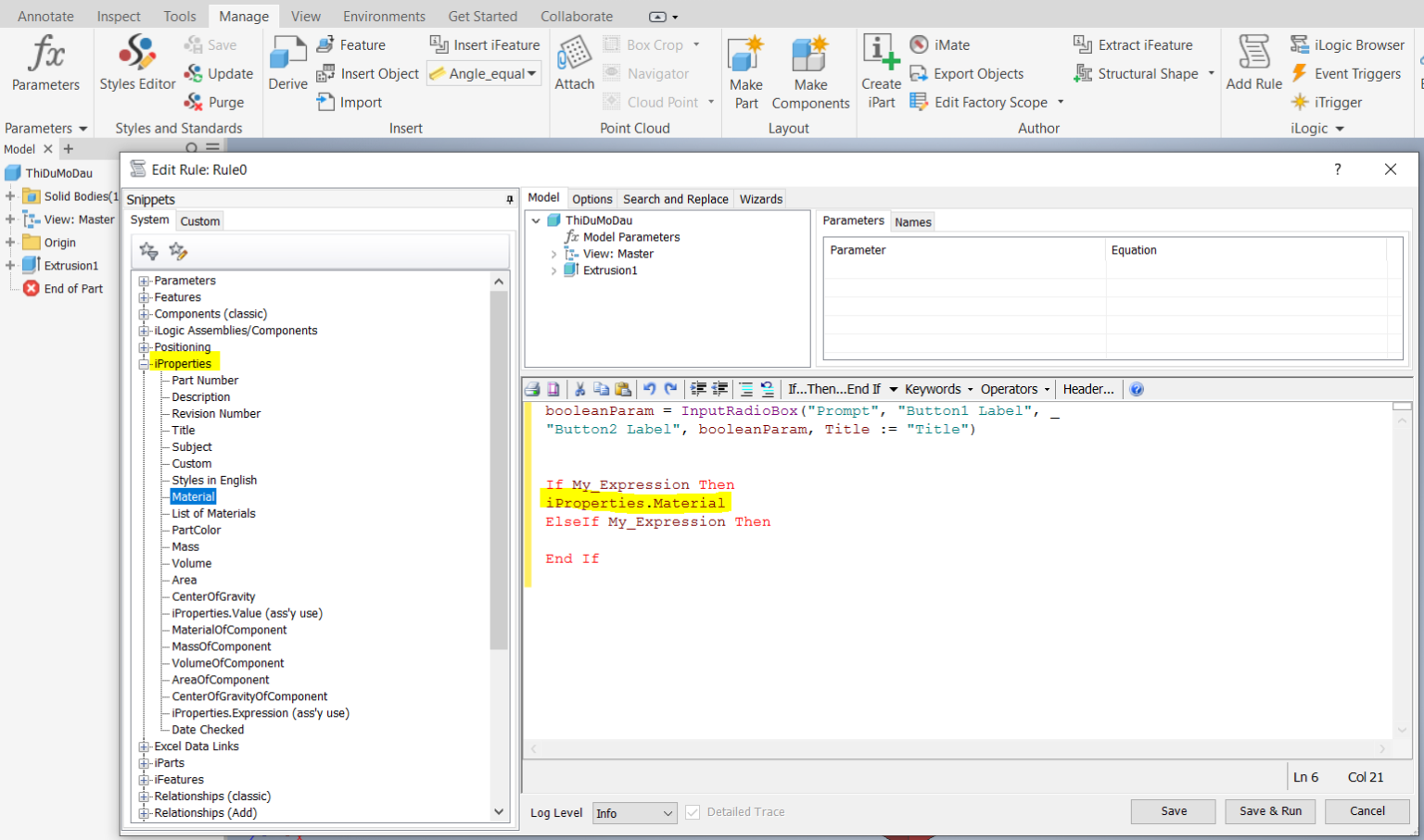 Autodesk Inventor: iLogic Tutorial – z-log.net