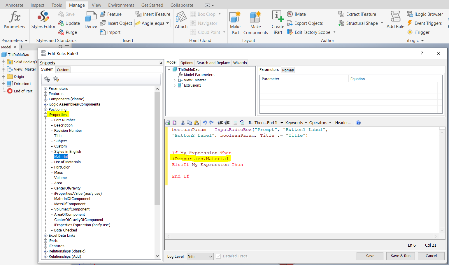 Autodesk Inventor: iLogic Tutorial – z-log.net