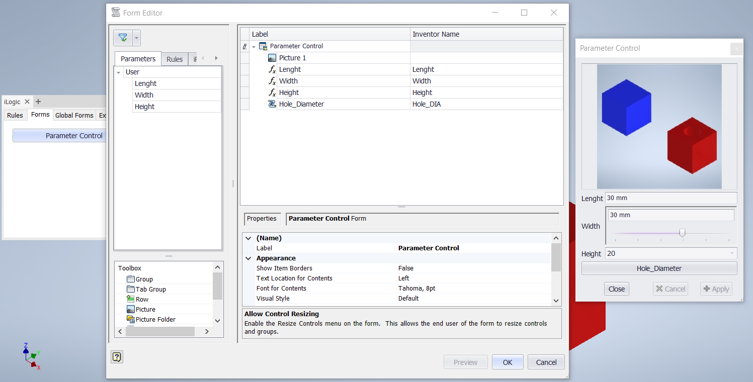 Autodesk Inventor: iLogic Tutorial – z-log.net
