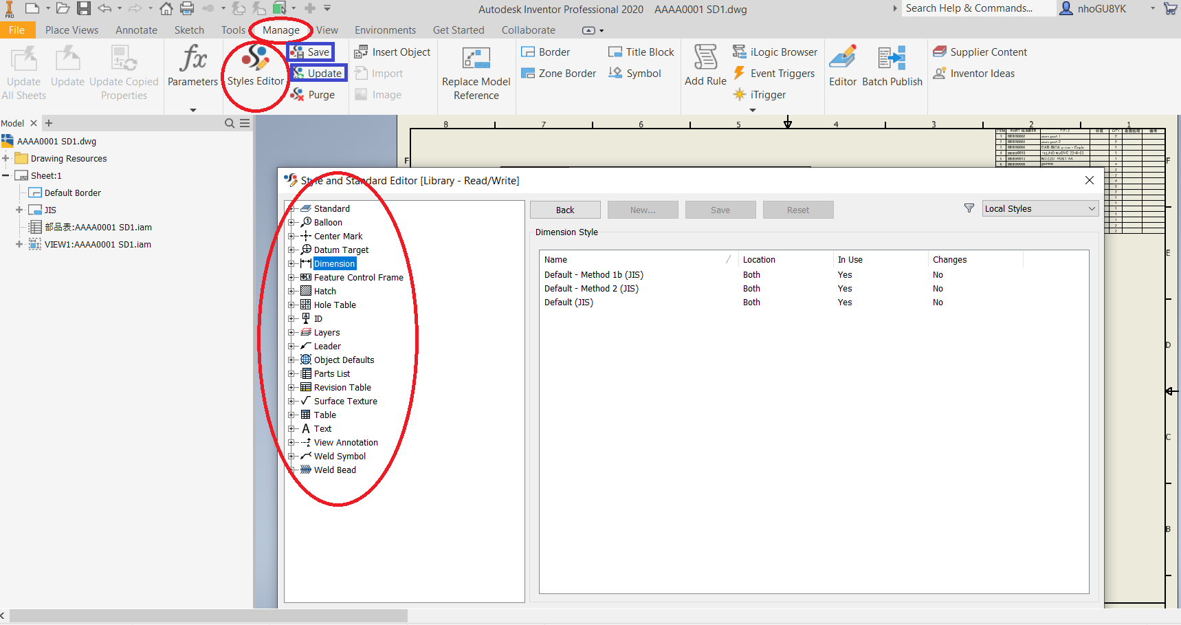 Autodesk Inventor: Cập Nhật Kiểu Hiện Thị (Style) Trong Bản Vẽ 2D – z-log.net